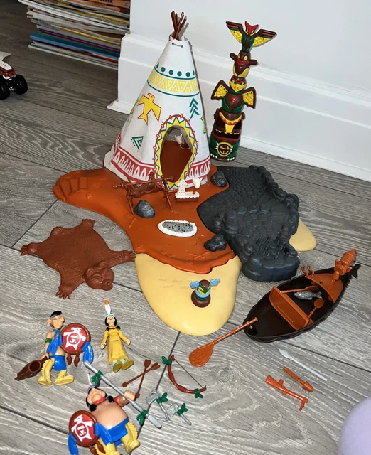 FAMOSA DISNEY PETER Pan Indian Native American Warrior Camp playset ...