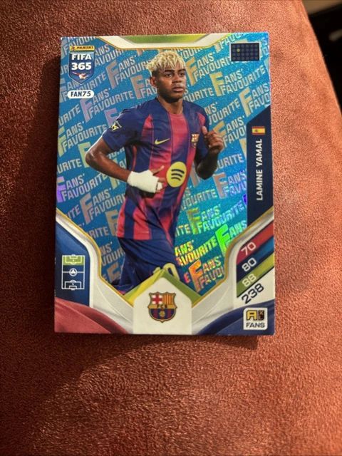 PANINI FIFA 365 Adrenalyn XL 2026 Lamine Yamal Fans Favourite Pink ...