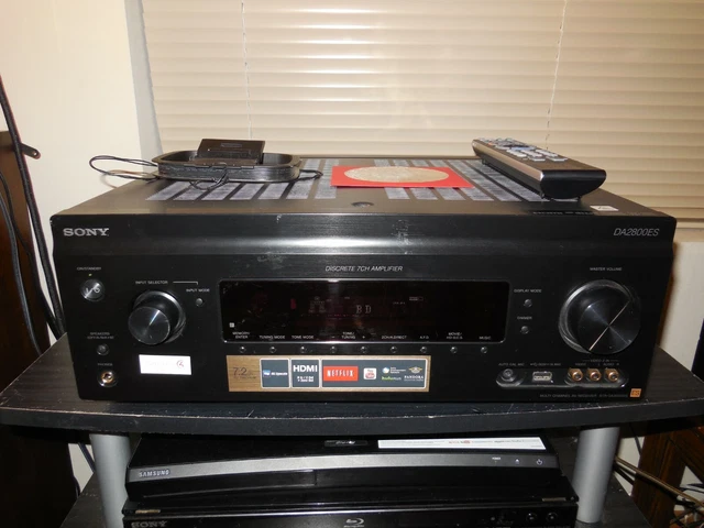 SONY STR-DA2800ES 7.2 Channel 100 Watts PC 4K AV Receiver with ...