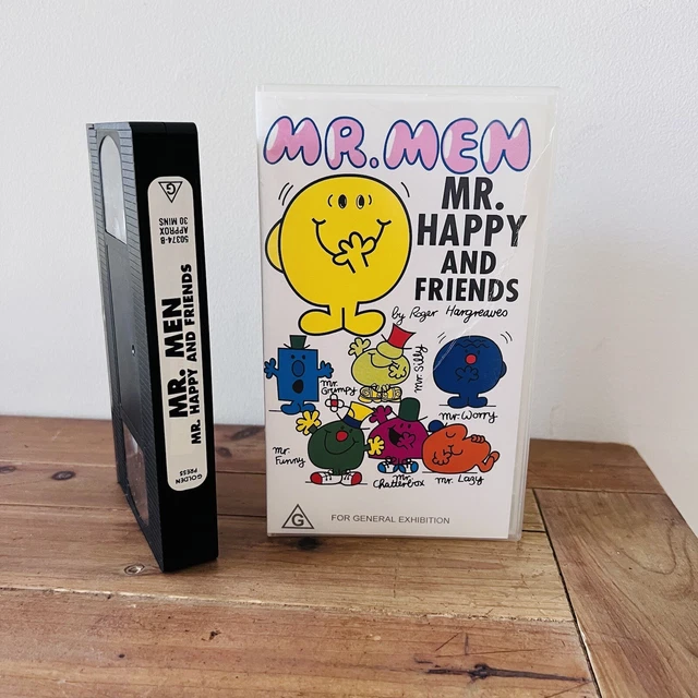 MR MEN MR Happy And Friends VHS Video Tape Cartoon Vintage Roger ...