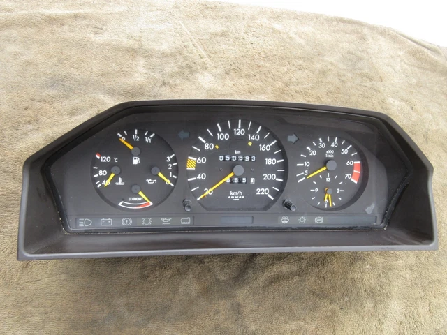 KOMBI INSTRUMENT MERCEDES-BENZ 200 E, Tacho 50593 Km, Mercedes-Benz ...