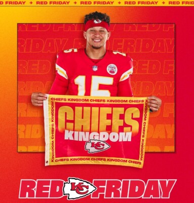 2022 KC KANSAS City CHIEFS KINGDOM Flag Red Friday Arrowhead Red Yellow ...