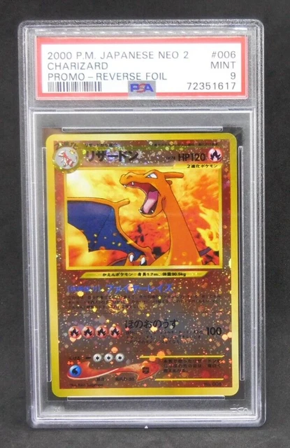 PSA 9 CARTE Pokemon Charizard No.006 Holo Japonais Neo Premium Lime 2 Promo 2000 EUR 118,47 ...
