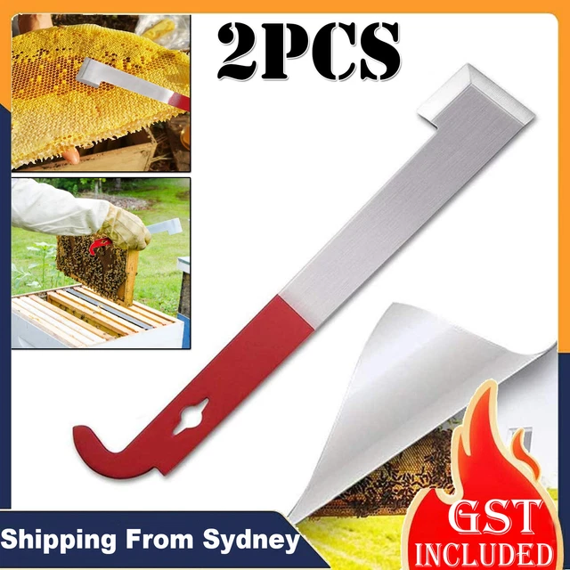 2X STAINLESS STEEL Beekeeping Bee Hive Tools Hook Scraper J Shape ...