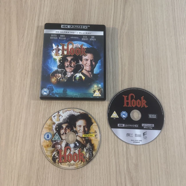 HOOK UHD BLURAY 4K - Robin williams - Tested/working - Fast Post £19.99 ...