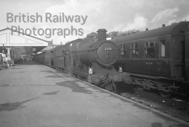 LARGER NEGATIVE BR British Railways Steam Loco 2255 Class 2251 at ...