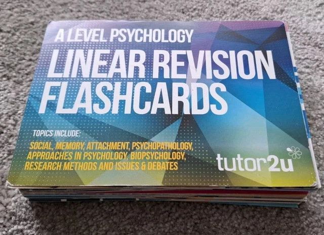 TUTOR2U AQA A-Level Psychology Linear Revision Flashcards $19.32 ... TUTOR2U AQA A-Level Psychology Linear Revision Flashcards $19.32 ...