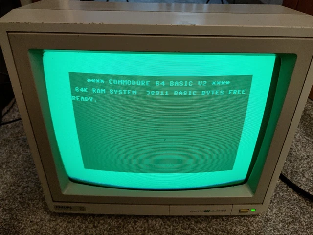 PHILIPS CRT COMPUTER Monitor 80 Vintage Monochrome EUR 81,73 - PicClick IT