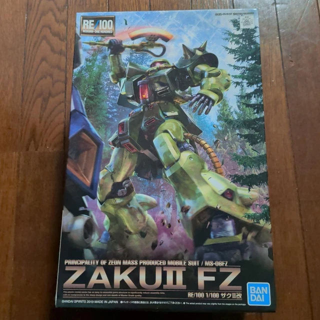 BANDAI 1/100 RE/100 MS-06FZ Zaku II FZ Gundam 0080 War in the Pocket ...