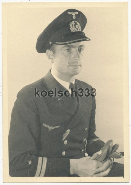 FOTO PORTRAIT U Boot U 510 Kommandant Alfred Eick Kptl. Monsun Boot ...