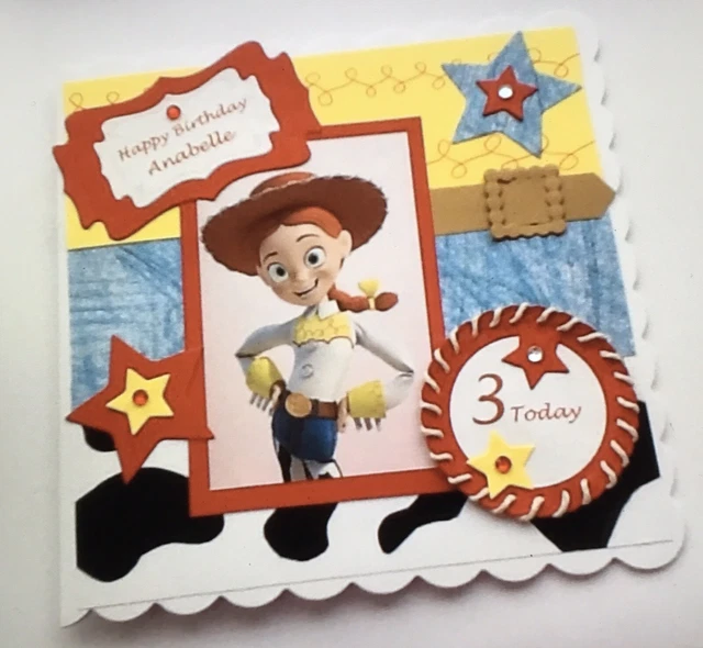 DISNEY INSPIRED TOY Story Jessie Birthday Card Hand Crafted ...