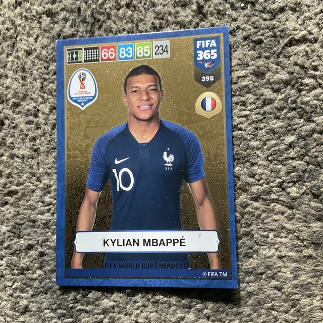 RARE KYLIAN MBAPPE Fifa World Cup Heroes Card - Fifa 365 2019 - World ...