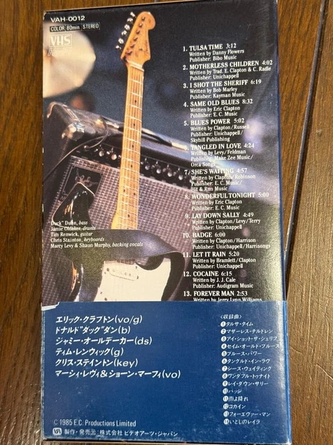 ERIC CLAPTLIVE '85 VHS s1 £38.64 - PicClick UK