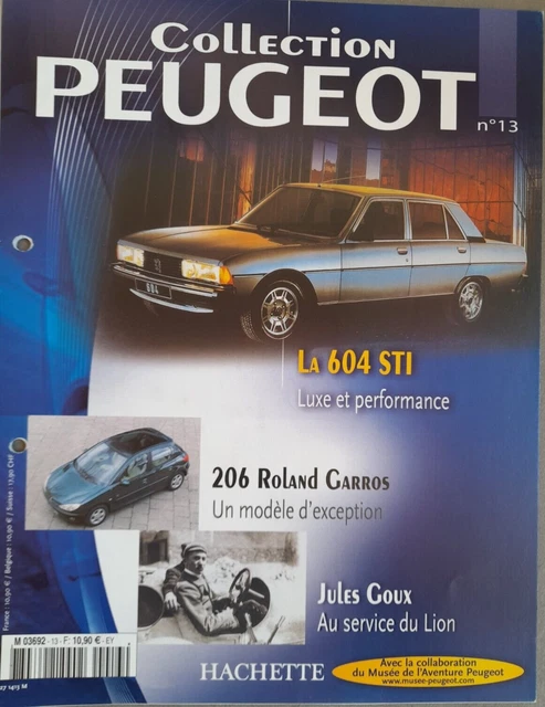 FASCICULE BOOKLET PEUGEOT 604 Sti Collection Peugeot N°13 Hachette Tres ...