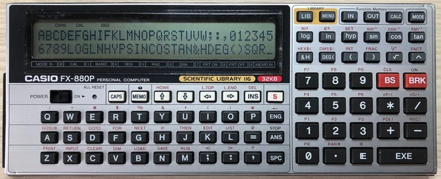 CASIO FX-880P - Calculatrice Scientifique Programmable - BASIC EUR 119 ...