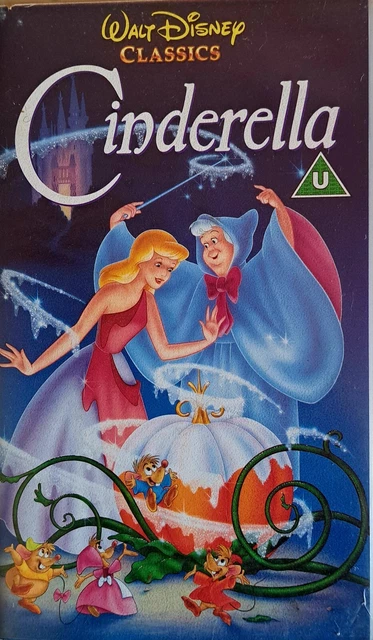 Walt Disney Classics Cinderella Vhs Video Tape In Original Case £099 0185