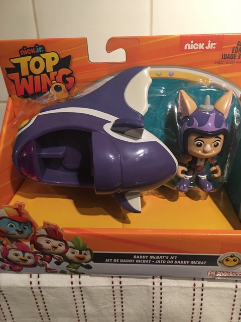 TOP WING BADDY Mcbat & Shirley Eichhörnchenfiguren + Jet Playskool Nick ...