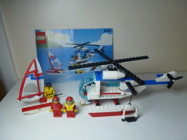 LEGO VINTAGE CLASSIC Town Beach Rescue Chopper (6342) with original ...