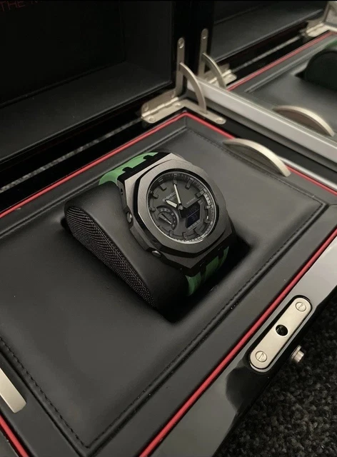 CASIO G-SHOCK GA-2100 Custom Casioak Mod Stainless Steel Royal Green £ ...