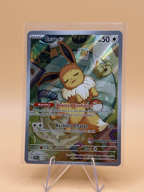 POKEMON CENTER STAMPED Eevee #173 Prismatic Evolutions 2025 TCG Promo ...