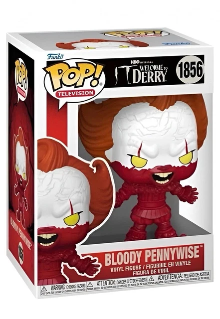 FUNKO POP! BLOODY Pennywise #1856 Welcome To Derry Vinyl + Protector ...