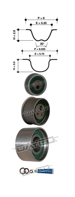 DAYCO TIMING BELT KIT FOR Mitsubishi Lancer EVO 2 3 4 5 6 7 8 9 2.0 ...
