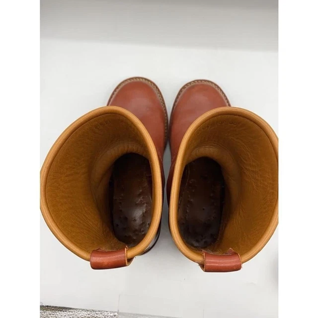 WESCO ENGINEER BOOTS Leather Red US 6.5 Heel 5cm Height 29cm £643.69 ...