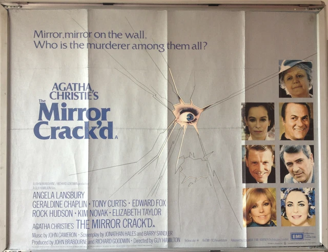 CINEMA POSTER: MIRROR CRACK'D 1980 Quad Angela Lansbury Tony Curtis ...