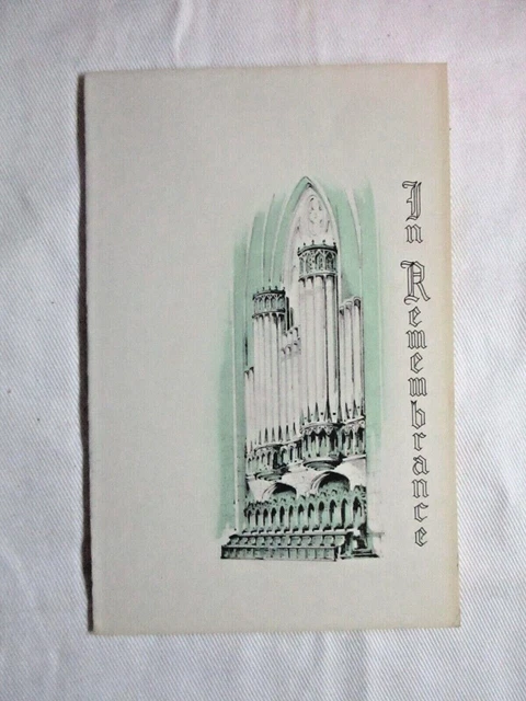 1961 REMEMBRANCE MEMORIAM Folder in Loving Memory Ogrodnik Service ...