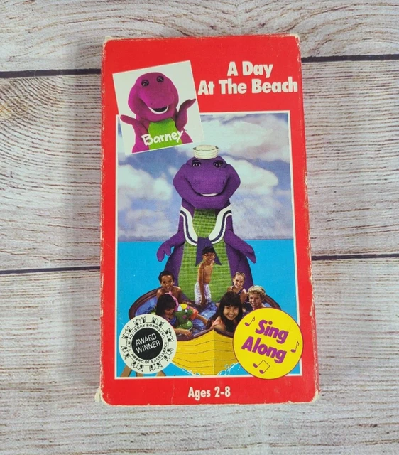 VINTAGE BARNEY VHS A Day at the Beach 1992 Backyard Gang The Lyons ...