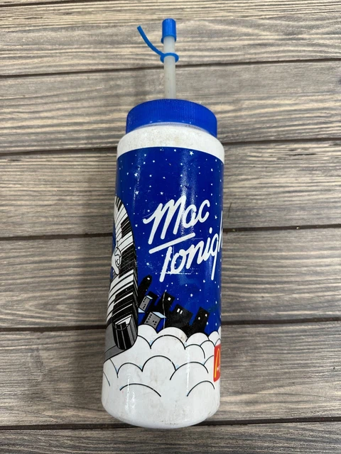 VINTAGE MAC TONIGHT Water Bottle Coca Cola Drink McDonalds Moon Man 80 ...