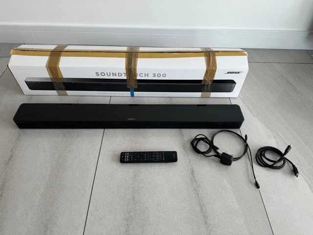 BOSE SOUNDTOUCH 300 Soundbar with Remote - Wireless HDMI ARC Bluetooth ...