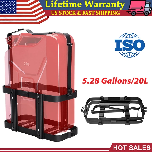 JERRY CAN HOLDER Mount 5.28 Gallons/20L Gas Rack Fuel Gasoline Military ...