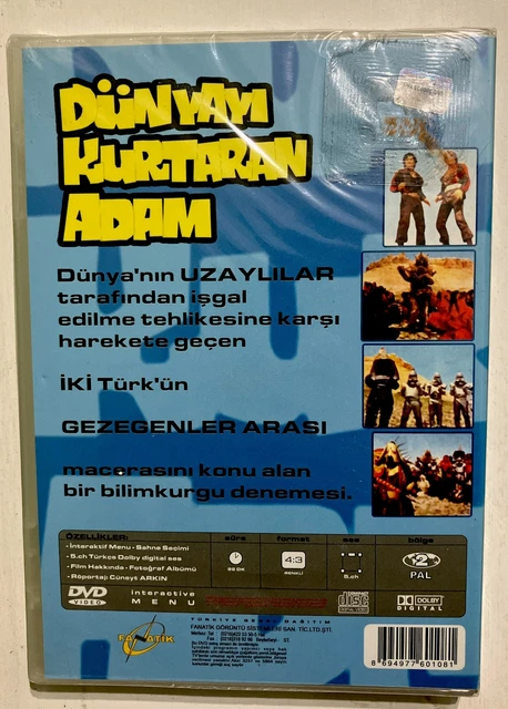TURKISH STAR WARS DVD 1982 Film Dunyayi Kurtaran Adam Original TURKEY ...
