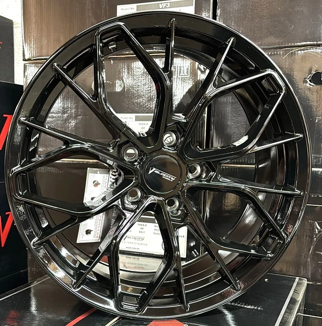 20&/VW TRANSPORTER T5 T6 T6.1/Velocity VF3 Flow Formed/Gloss Black/8.5j ...