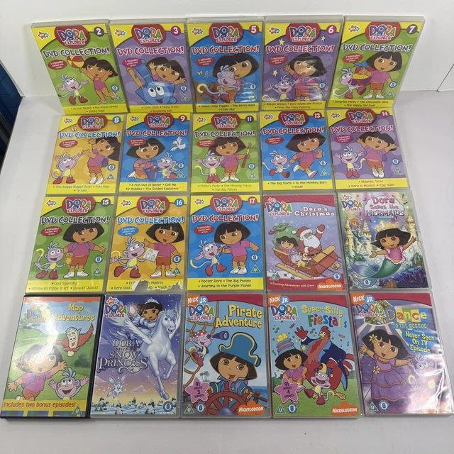 DORA THE EXPLORER DVD Collection 21 Discs Job Lot Bundle Nick Juniors ...