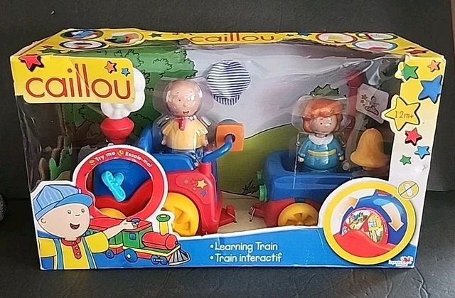 CAILLOU LEARNING TRAIN Toy Set 2 Figures PBS Kids NEW Please Read ...