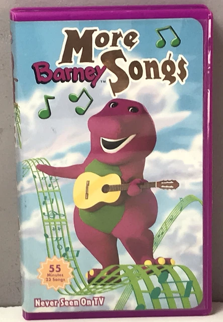 BARNEY MORE SONGS VHS Video Tape RARE Sing Along Songs VTG *BUY 2 GET 1 ...