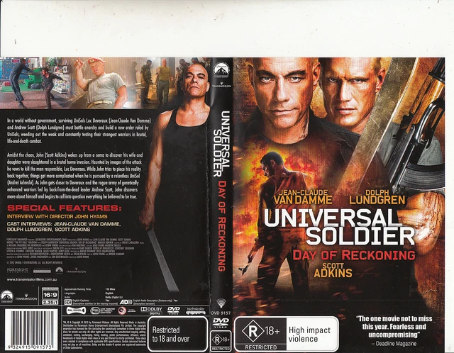 UNIVERSAL SOLDIER:DAY OF Reckoning-2012-Jean-Claude Van-Damme-Movie-DVD ...