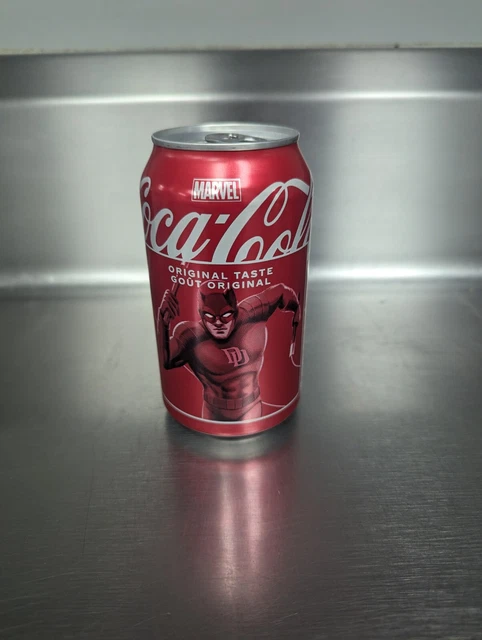 COCA COLA MARVEL Dare Devil Limited Edition Cans 355ml - Lot Of 4 $60. ...