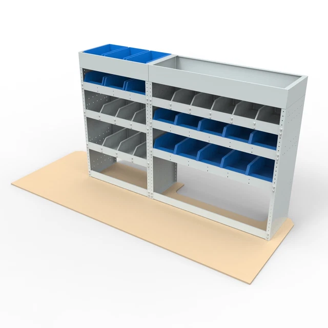 FORD TRANSIT CUSTOM Van Racking STEEL SHELVING RACKS PACKAGE SBK7.8 £ ...