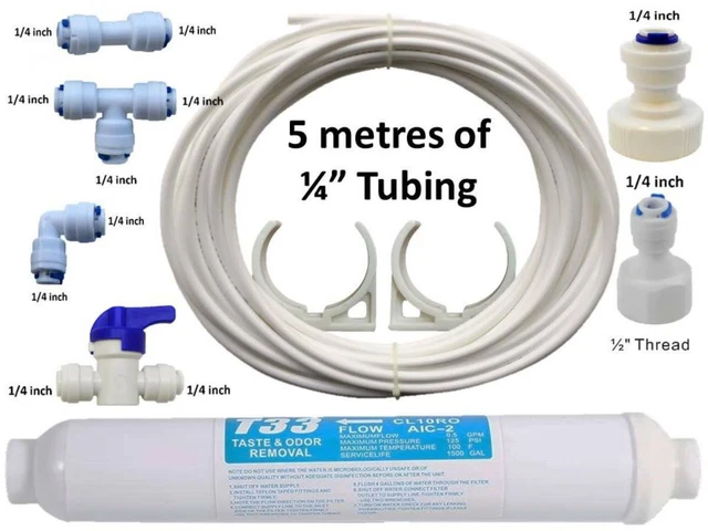 KENWOOD AMERICAN FRIDGE Freezer Water Filter Connection kit +5 metres ...