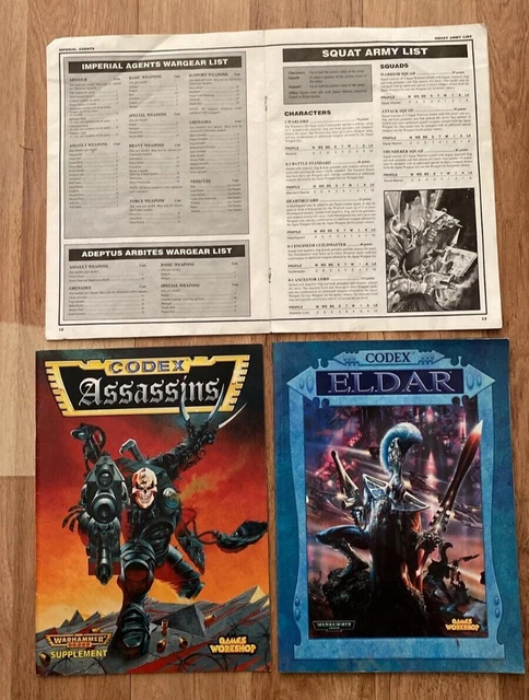 LOT 40K WARHAMMER Codex Army List 2e édition Assassins Eldar EUR 38,10 ...