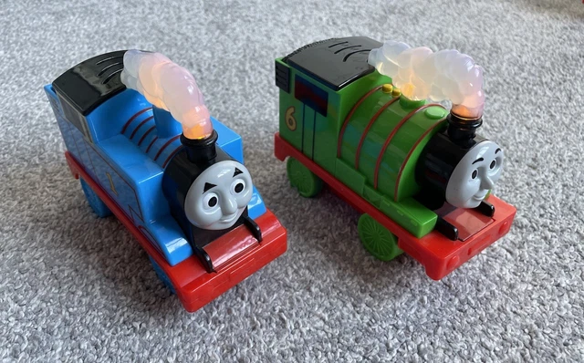 MATTEL THOMAS THE Tank Engine & Percy Push & Go Lights Sounds Talking ...