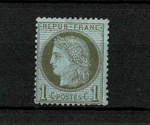 FRANCE STAMP TIMBRE YVERT N° 50 " CERES 1c VERT-OLIVE 1872 " NEUF xx TB V216 EUR 39,95 - PicClick FR