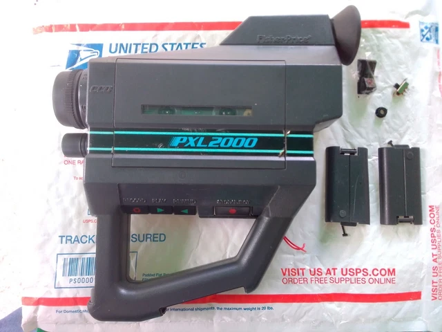 RICAMBI/RIPARAZIONE VIDEOCAMERA VINTAGE Fisher Price PXL 2000 1987 così ...
