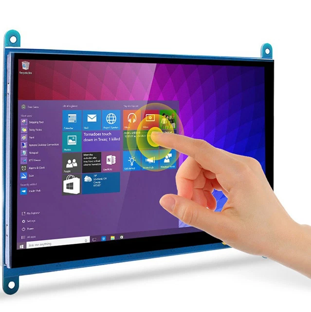 7 INCH 800X480 Touch Screen for Raspberry Pi 3 4 5 HDMI IPS LCD Display ...