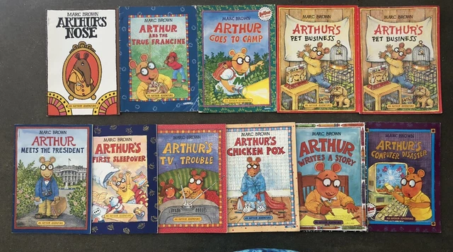 ARTHUR BY MARC Brown Lot of 11 Children's Books Arthur's Nose 1976, '76 ...
