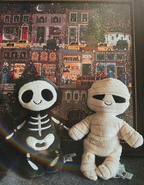 JELLYCAT MUMMY BOB Skeleton Bob Cute Stuffed Toys Tagged Dust Bag ...