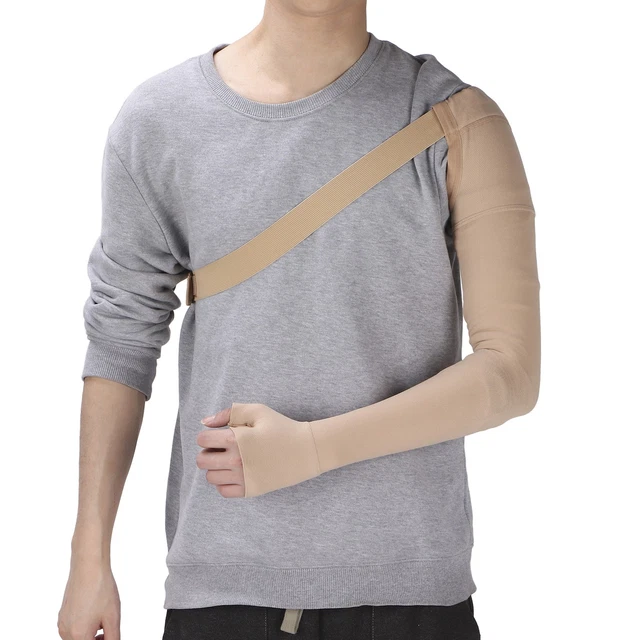 (M)LYMPHEDEMA COMPRESSION ARM Sleeve Polyurethane Post Mastectomy ...